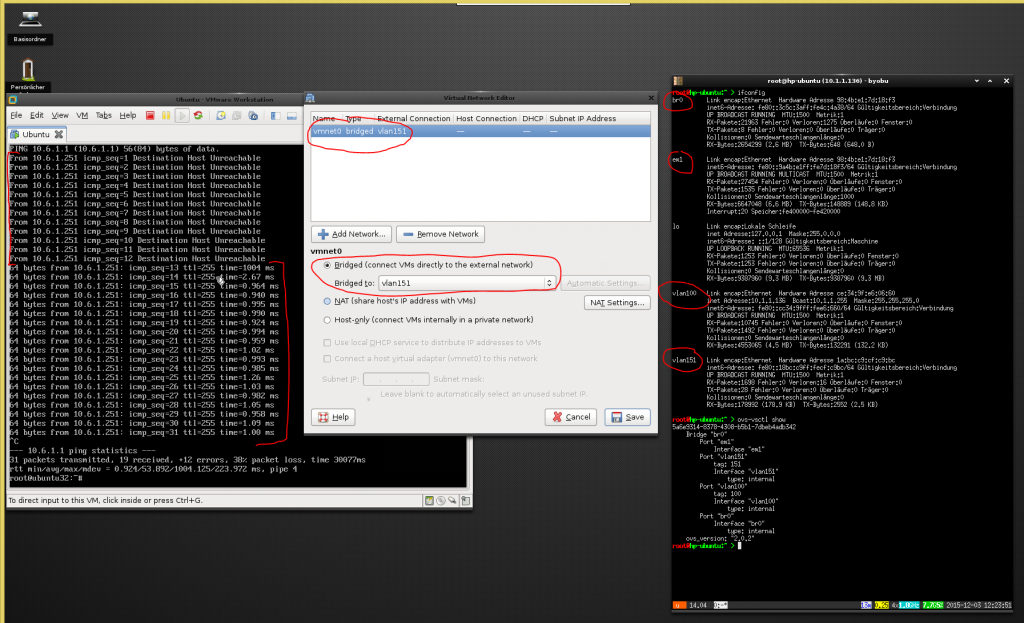 Openvswitch Experiment Mit Ubuntu Und Vmware Workstation Michael Klehr